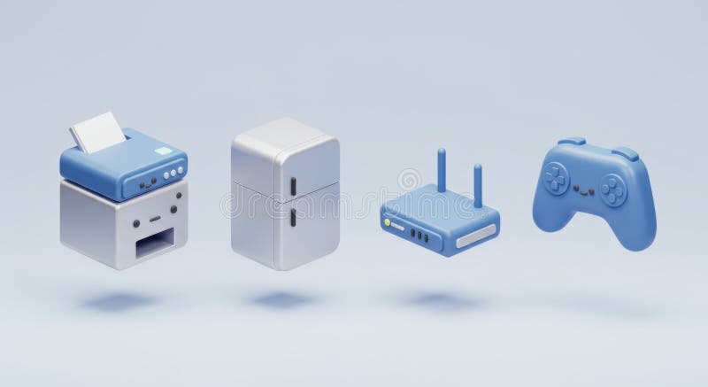 AI-Generated Home Gadgets stock illustration. Illustration of gaming ...