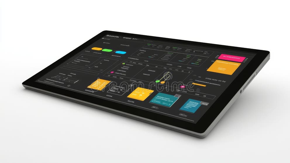 A Sleek Digital Interface Displayed on a Modern Tablet. this Innovative ...