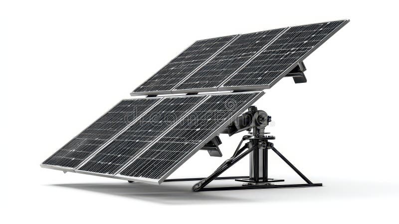 Adjustable Solar Panel Array Stock Illustration - Illustration of ...