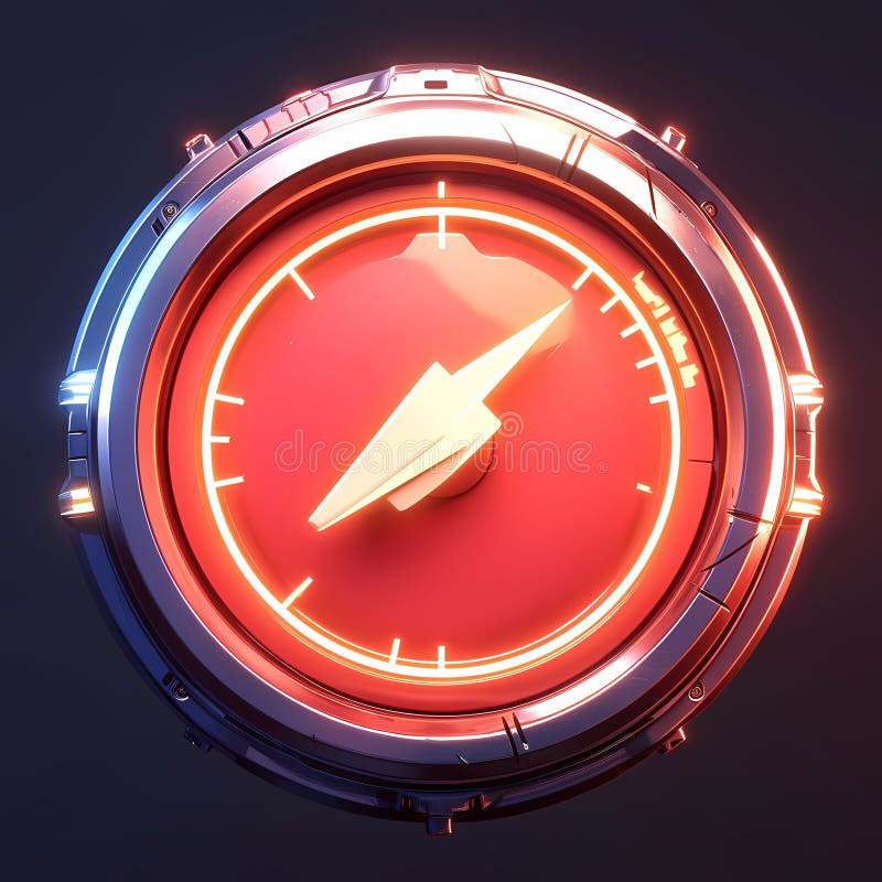 Rendered High Speed Status Icon Stock Illustrations – 3 Rendered High ...