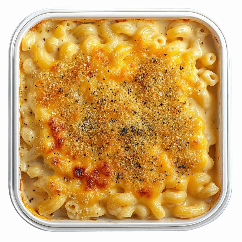 Delicious Baked Macaroni and Cheese with Golden Crispy Topping in ...