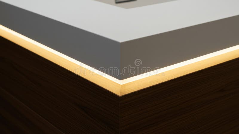 LED Edge Lighting Detail stock illustration. Illustration of shelf ...