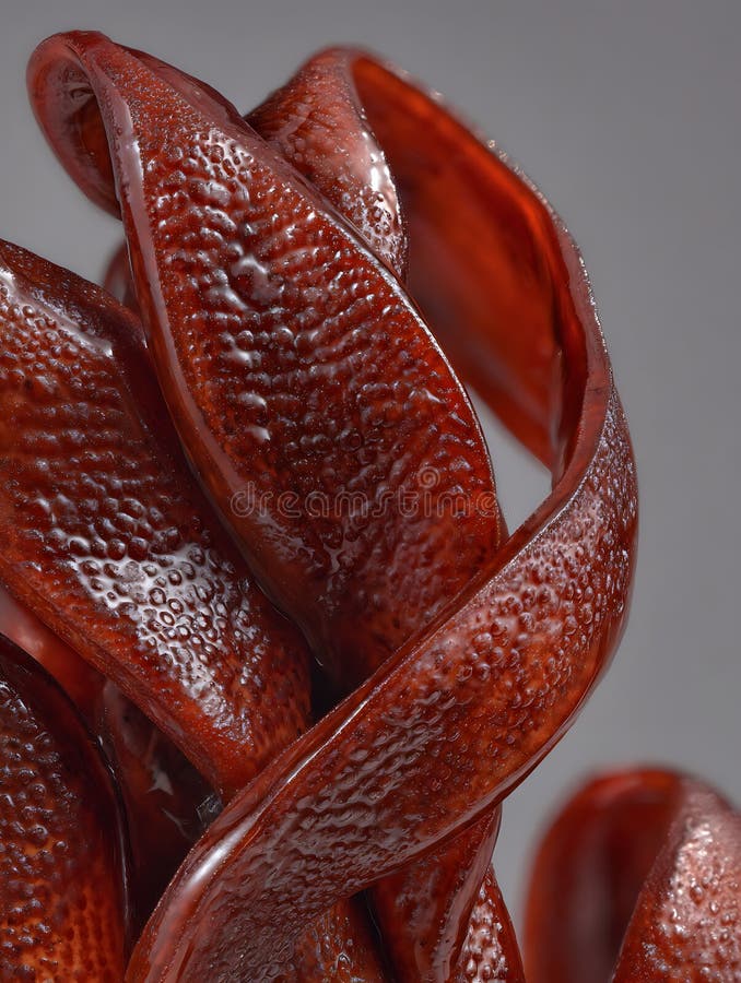 Abstract Close Up of Intertwined Red Forms with Textured Surface Stock ...