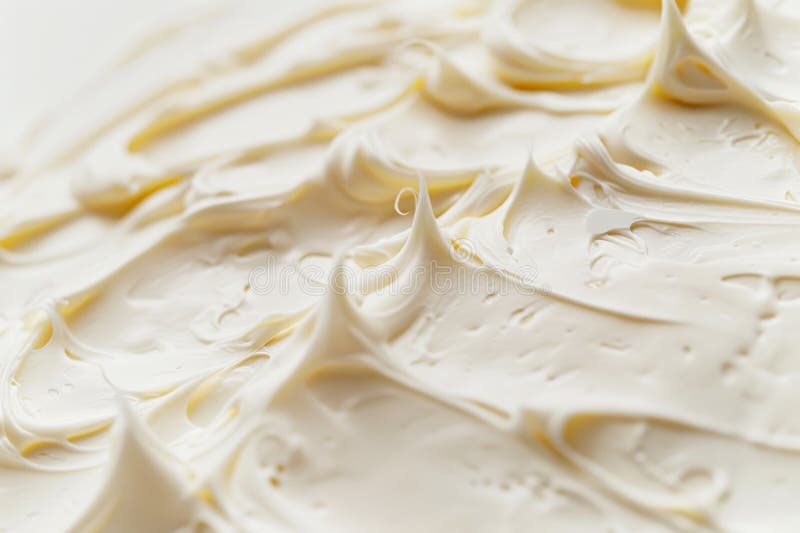 Hyper Realistic Cream Texture Close-Up Stock Illustration ...