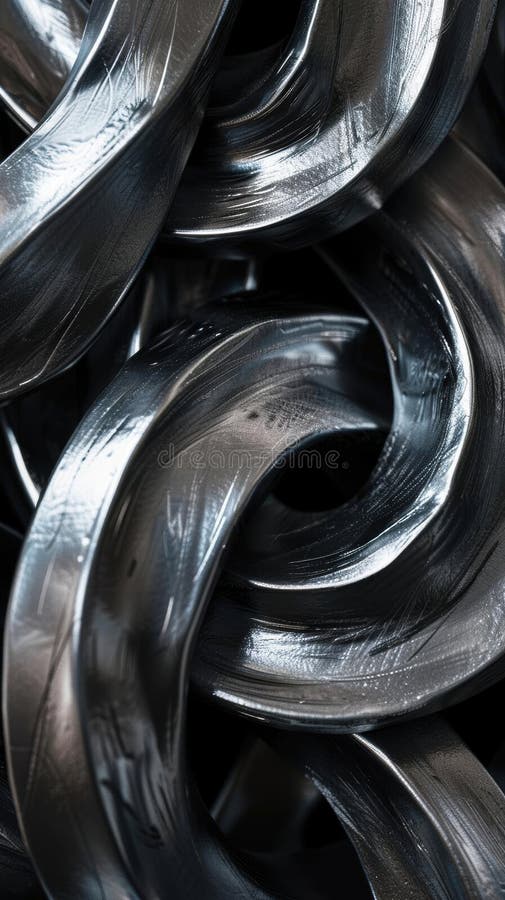 Intricate Iron Sculpture. Twisted, Coiled, and Spiraled with a Unique ...