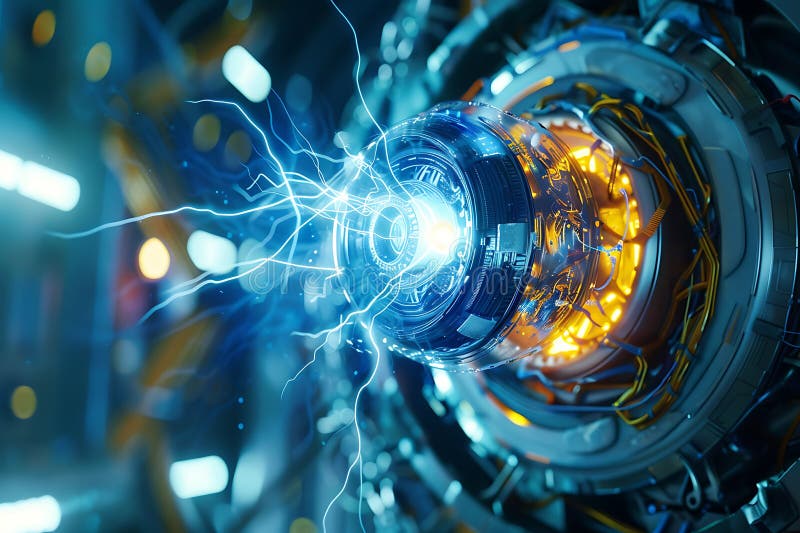 Futuristic Energy Core: a Close-Up of Advanced Technology Stock ...