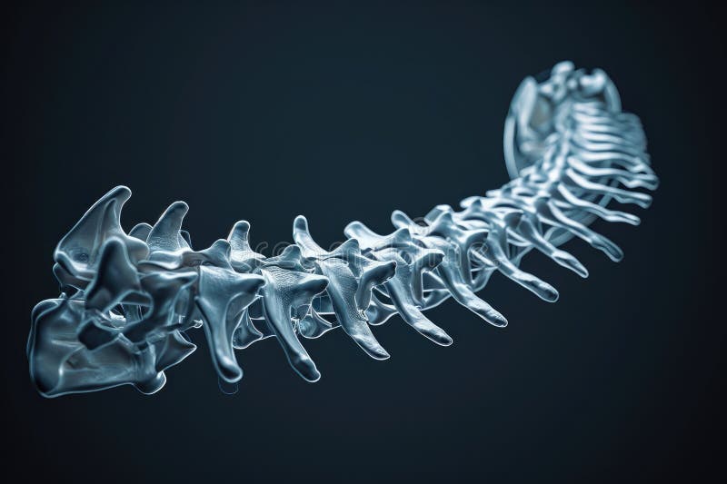 This Image Showcases the Detailed Skeleton of a Fish, Highlighting Its ...