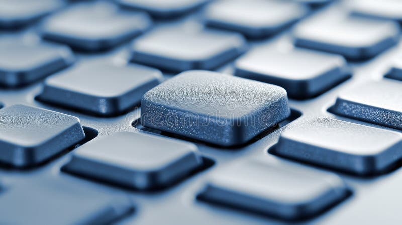 Close-up of a Textured Keyboard with a Focus on a Raised Key, AI Stock ...