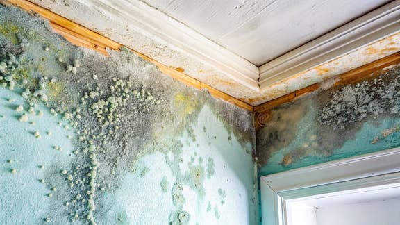 Severe Ceiling Mold Damage Identifying and Addressing Water Damage in ...