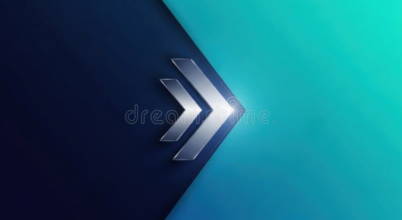 Abstract Dual Tone Arrow Direction Design Stock Illustration ...