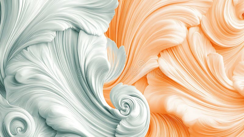 Abstract Swirling Pastel Colors Form Flowing Patterns Stock Photo ...
