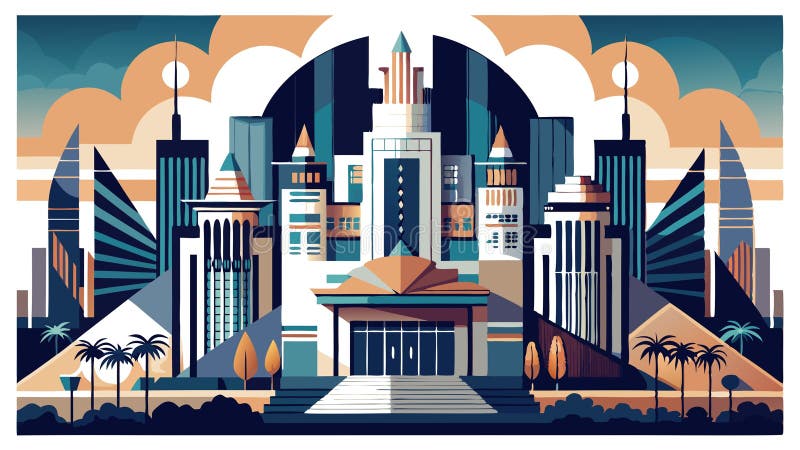 This Image Showcases the Distinctive Features of Art Deco Architecture ...