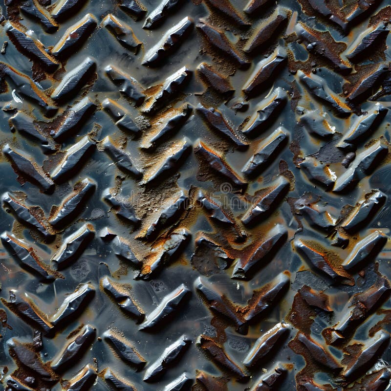 Distressed Metal Floor Tread Repeating Pattern Stock Illustration ...