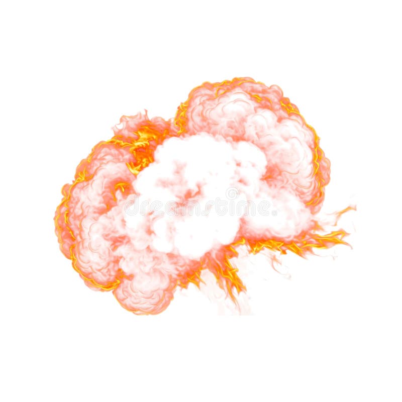 Explosive Fire Burst Against a Transparent Background Stock ...