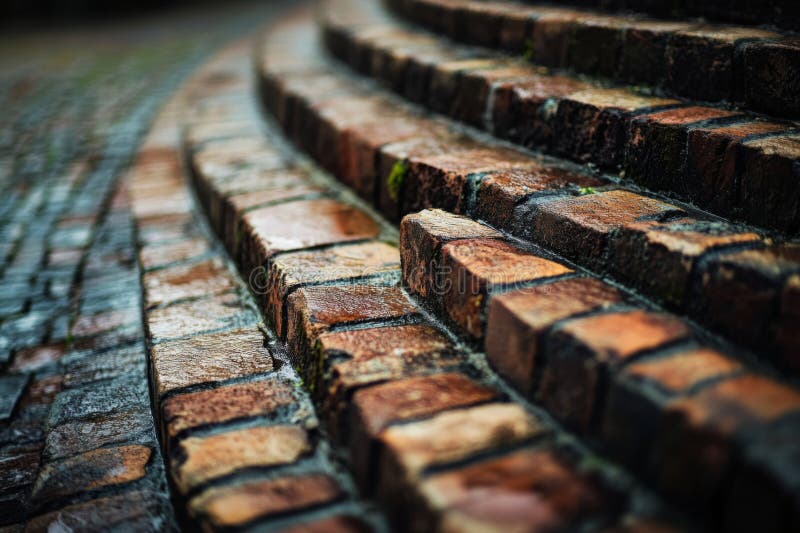 Cascading Decorative Brick Layout Stock Illustration - Illustration of ...