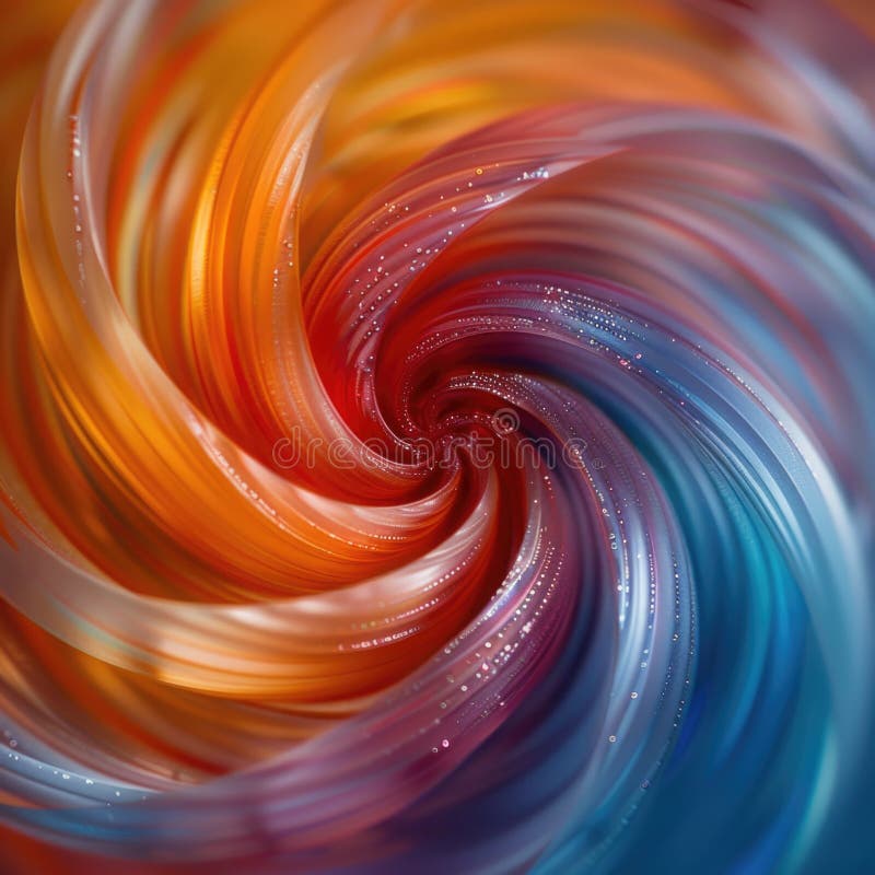 Vibrant Colorful Swirl on Display Stock Illustration - Illustration of ...