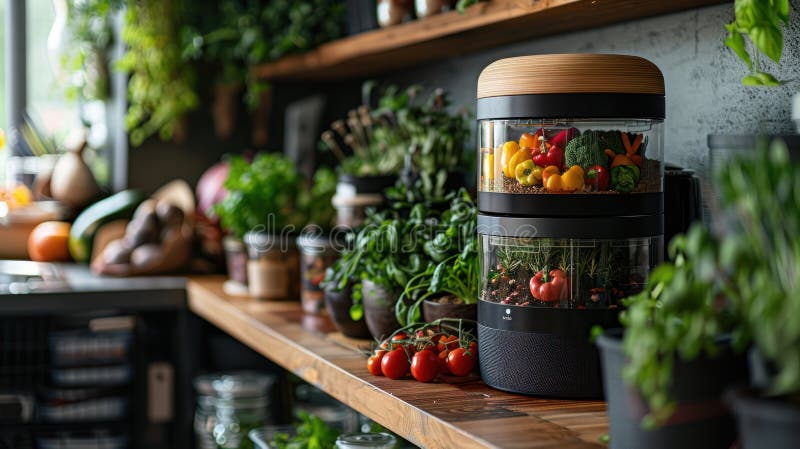 Eco-Friendly Home Composting System for Zero Waste Practices Stock ...