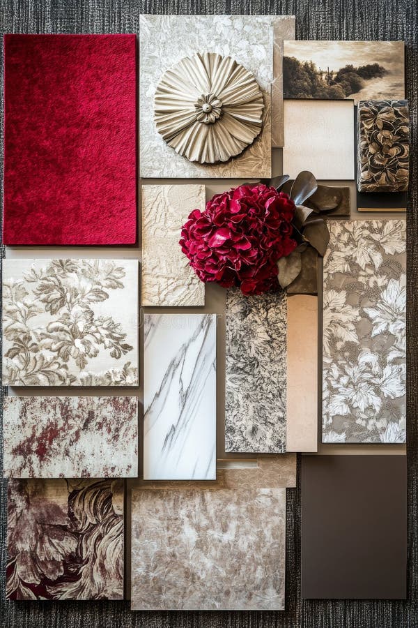 Artistic Wallpaper Sample Display Stock Illustration - Illustration of ...