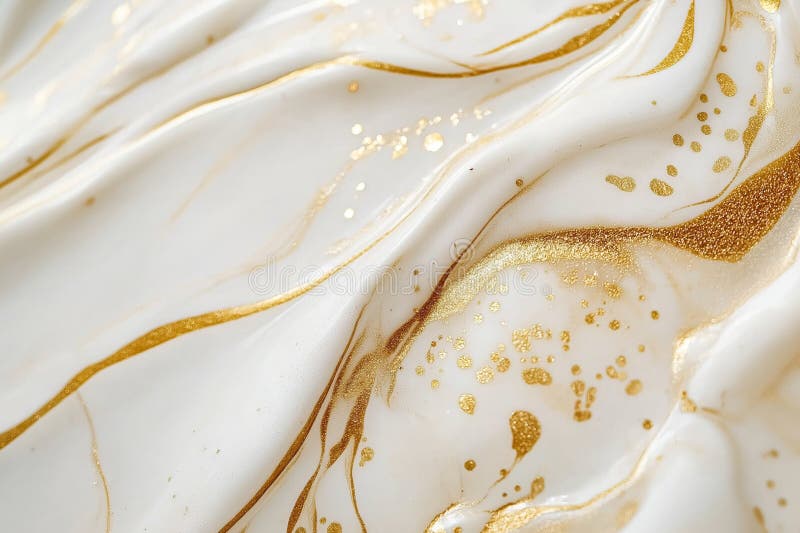 Elegant Gold White Marble Texture Flowing Patterns Shimmer Stock Photos ...