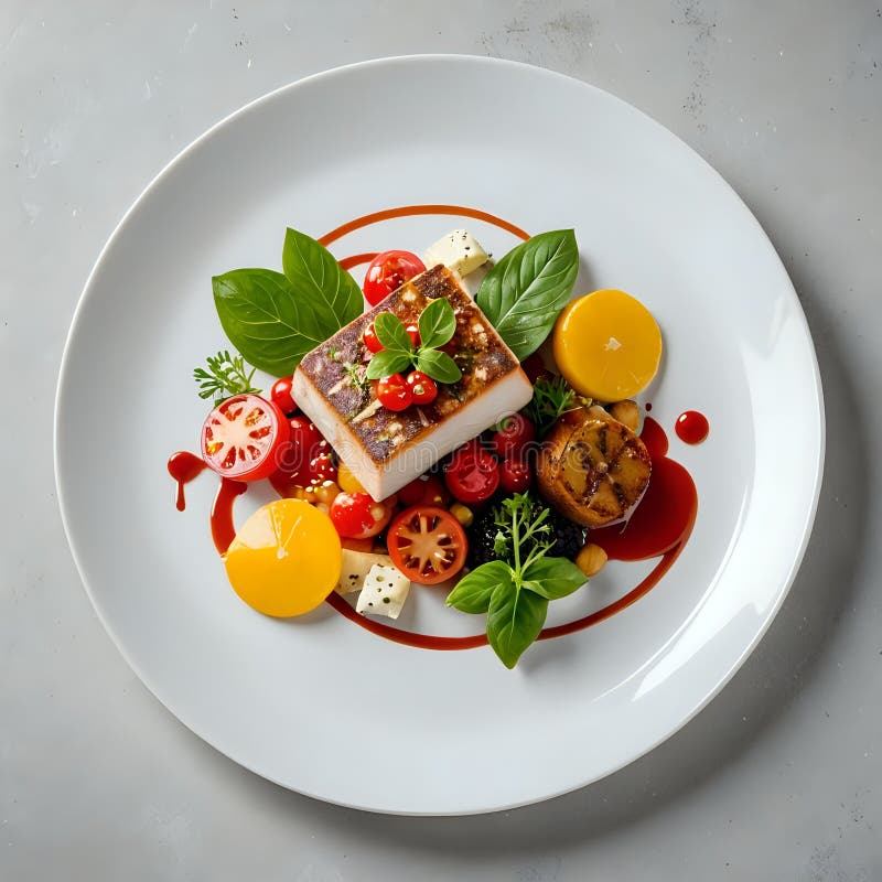 High-quality Image of a Delicious and Beautifully Plated Gourmet Meal ...