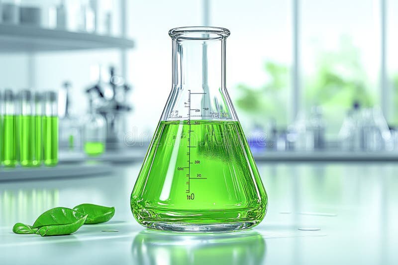 Innovative Research: Beaker with Formula in Laboratory Stock ...