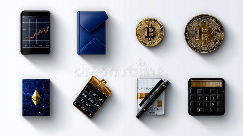 Exploring a Diverse Collection of Electronic Devices: Symbols and Icons ...