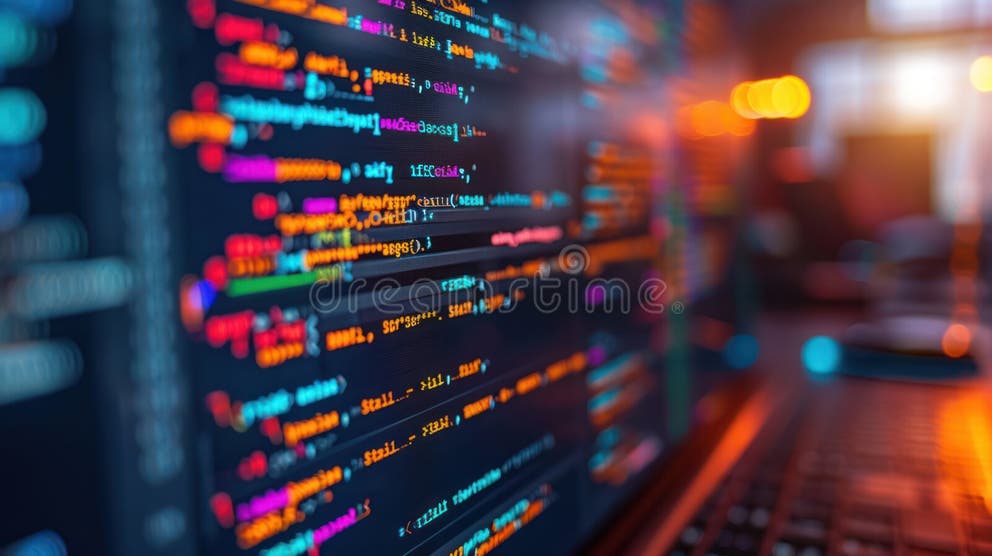 Tech Savvy: Programming and UX Development at the Forefront of Technology Stock Illustration ...