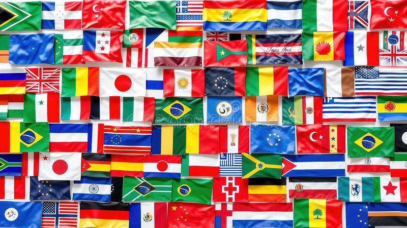 A Tapestry of Nations Flags of the World Symbolize Global Unity ...