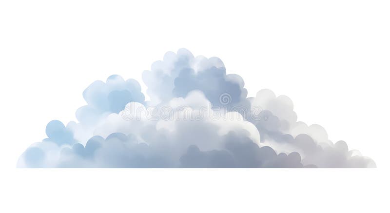 AI-Generated Cumulus Clouds Stock Illustration - Illustration of ...
