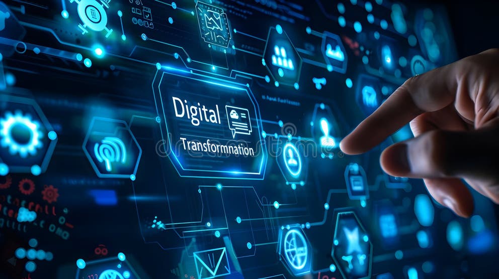 Digital Transformation Interface Stock Photo - Image of development ...