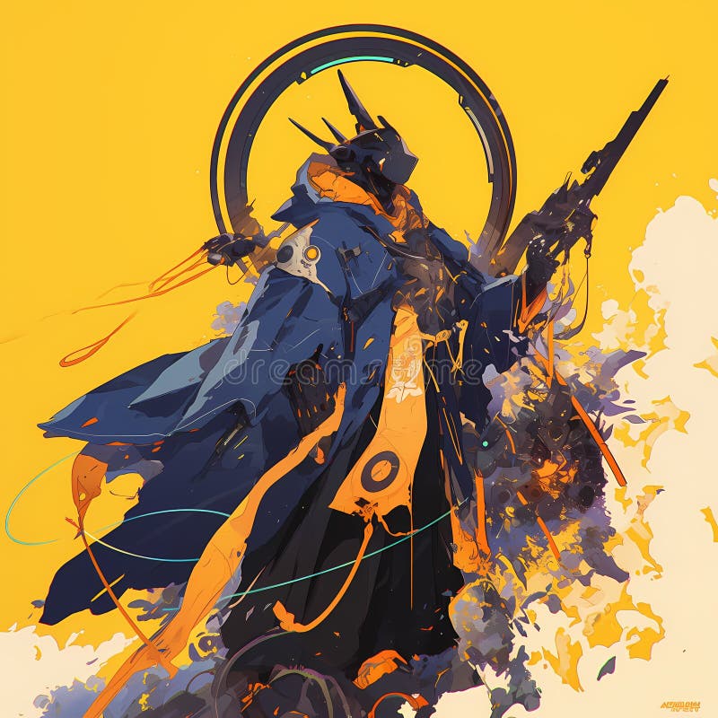 Symbiotic Dance: Human Ingenuity Meets Nature Stock Illustration ...