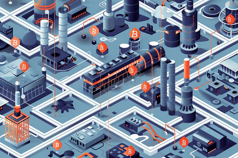 Futuristic Industrial Area Design with Advanced Architecture and High ...