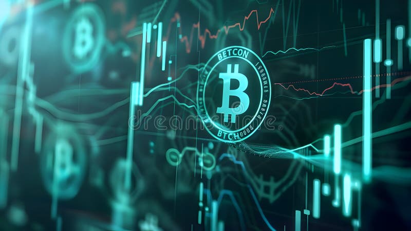 Bitcoin AI Trading Visualization Stock Image - Image of dynamic ...