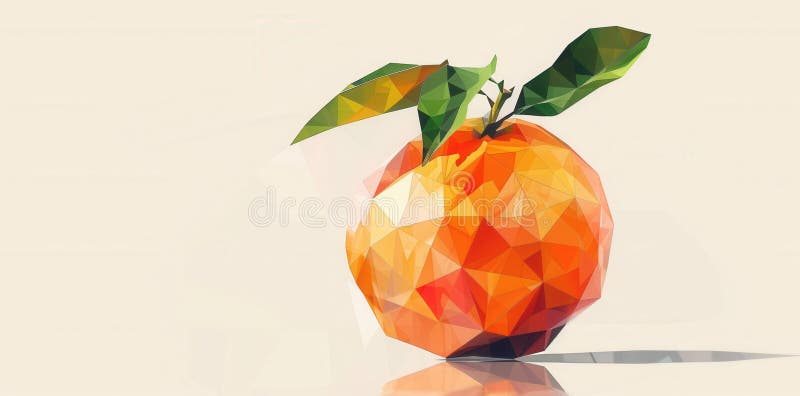 Abstract Geometry. Fruit Meets Modern Art Concept Stock Illustration ...
