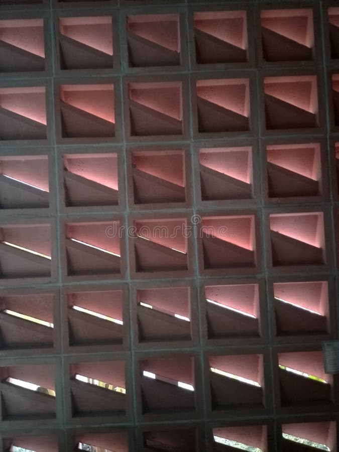 Geometric Pattern of Ventilation Blocks with Light and Shadow Play ...