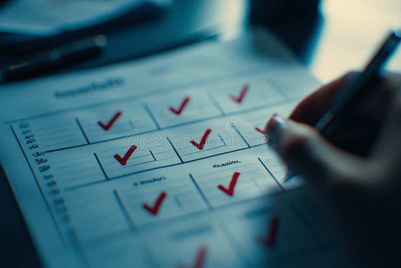 Efficient Task Management Checklist Stock Illustration - Illustration ...