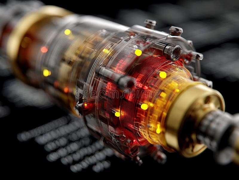 Image Showcases a High-tech Electronic Component, Possibly Related To ...