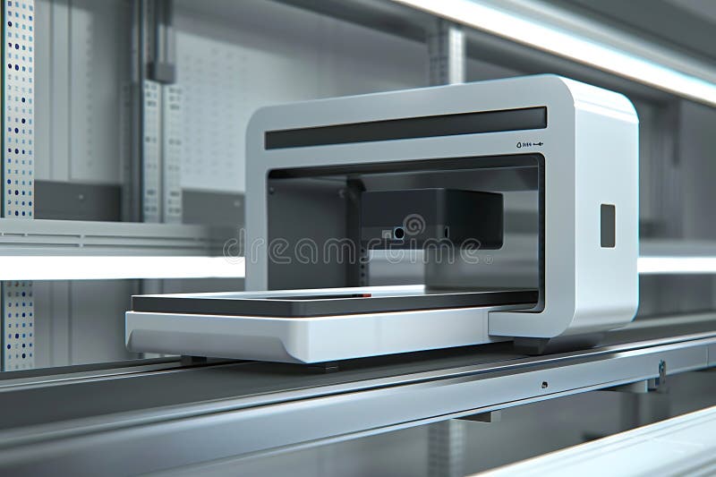 Advanced Scanner with Cutting-Edge Technology Stock Illustration ...