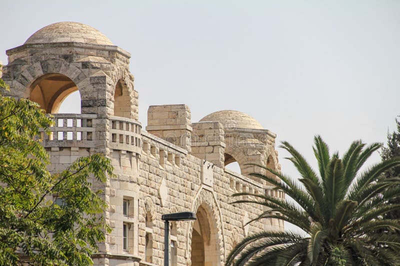 Ancient Stone Building with Arches and Dome Architecture in a Scenic ...