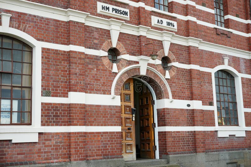 Historic HM Prison Building (AD 1896) in New Zealand Stock Photo ...