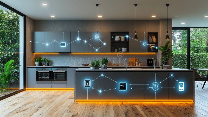 Exploring the Cutting-Edge Interior Technology of a Modern Kitchen with ...