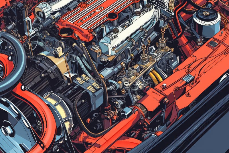 This Image Showcases the Intricate Design and Mechanical Components of ...