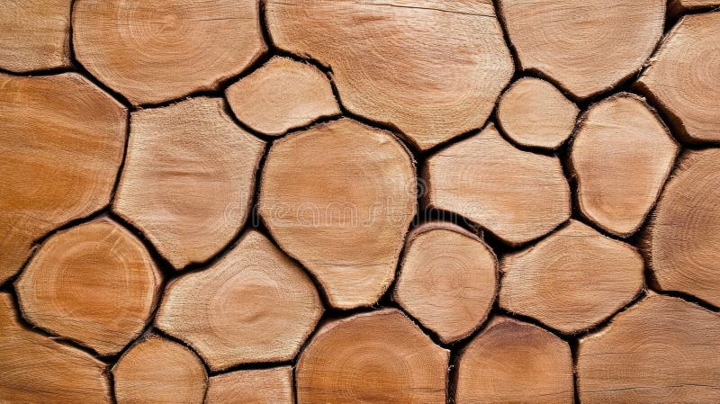 Natural Wood Log Texture Background with Cross Sections for Wall Decor ...