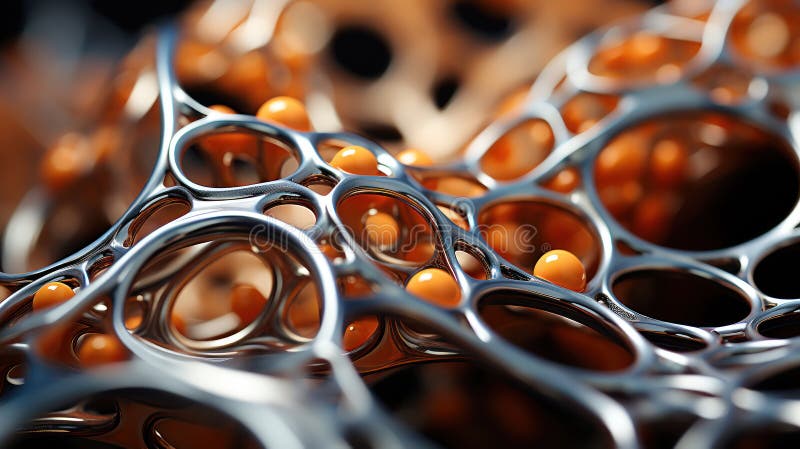 Metallic Symphony: a Macro Close-Up of Abstract Bent Metal with ...