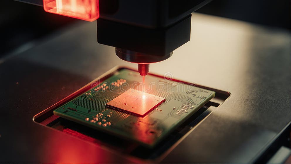Precision Laser Etching: the Art of Modern Electronics Stock ...