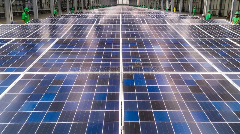 Vast Solar Panel Array stock image. Image of blue, arrangement - 375218991