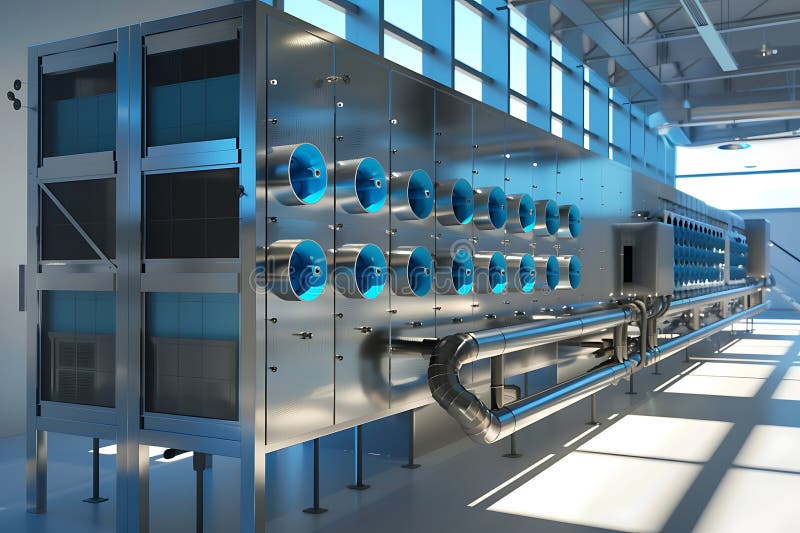 Industrial-Scale Stainless Steel Filtration System in Modern Factory ...