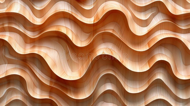 Undulating Wood Grain Waves Background Texture Stock Photo - Image of ...