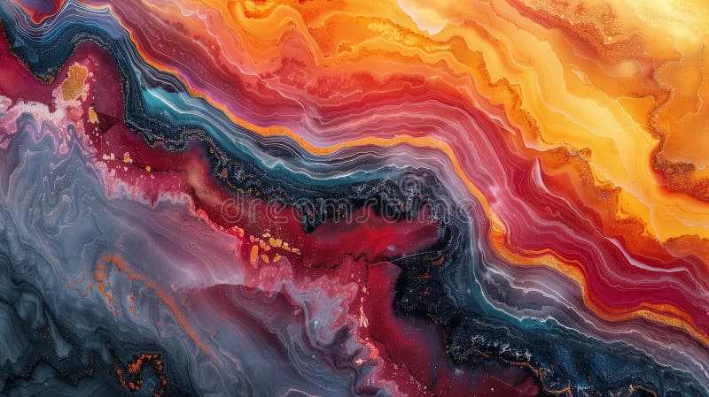 Rainbow Colorful Abstract Natural Stone Geode Fluid Texture Wallpaper ...