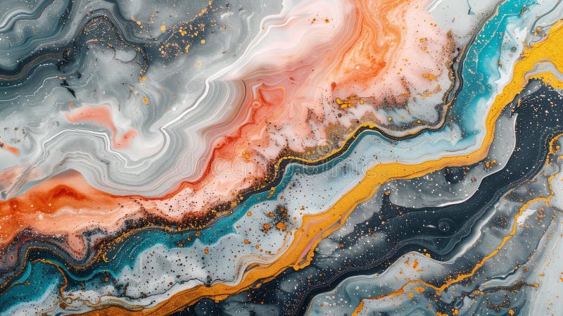 Rainbow Colorful Abstract Natural Stone Geode Fluid Texture Wallpaper ...